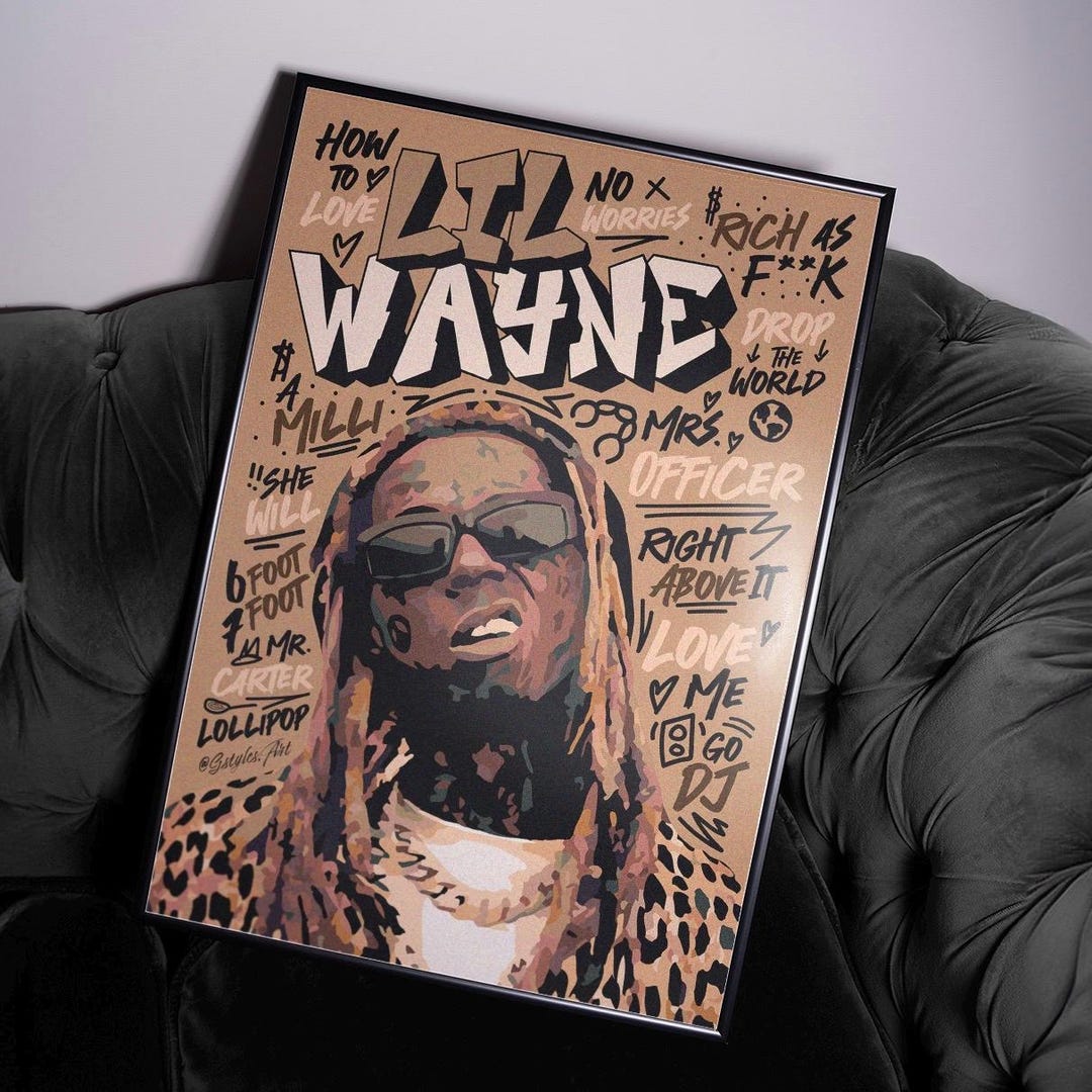 Lil Wayne / Lil Wayne Poster Hip Hop Wall Art - Etsy