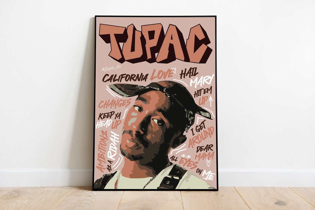 2pac / Tupac Poster Hip Hop Wall Art - Etsy