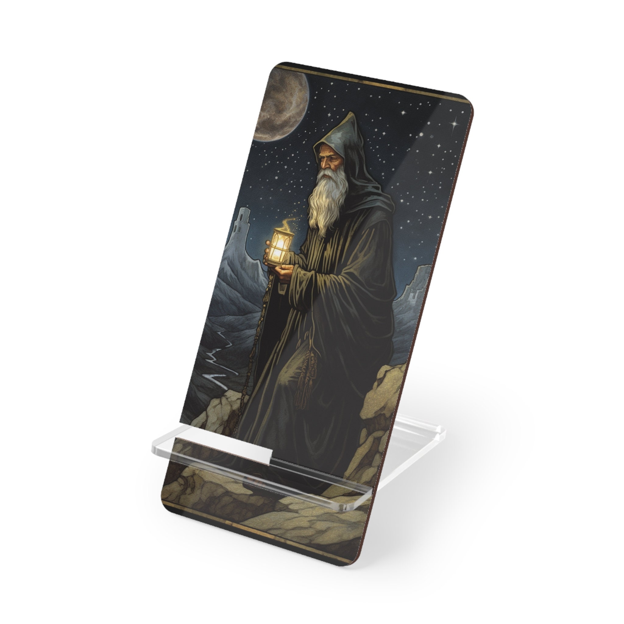 Hermit Tarot Card Mobile Display Stand: an Emblem of Solitude and ...
