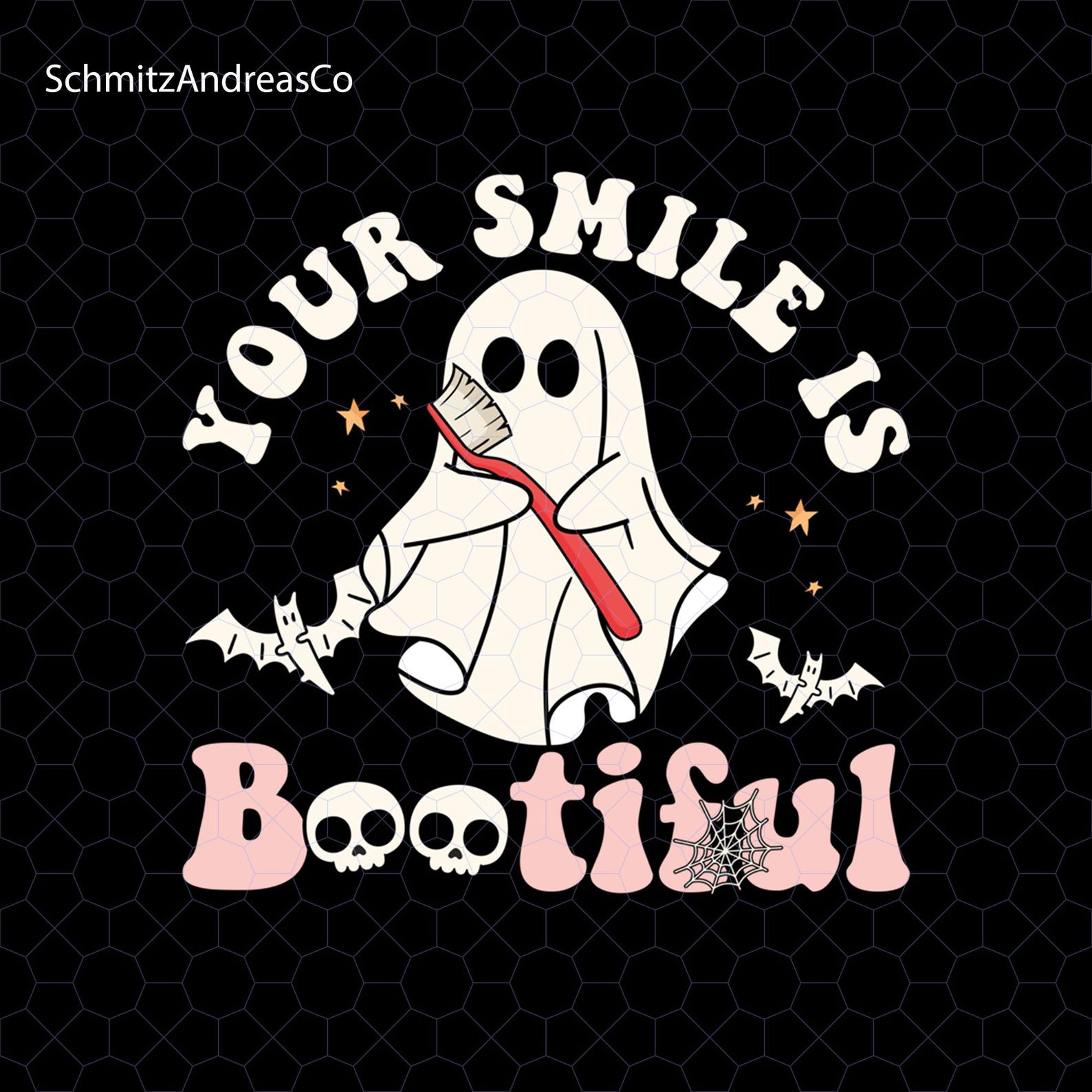 Your Smile is Bootiful Png, Ghost Funny Dental Png, Halloween Dentist ...