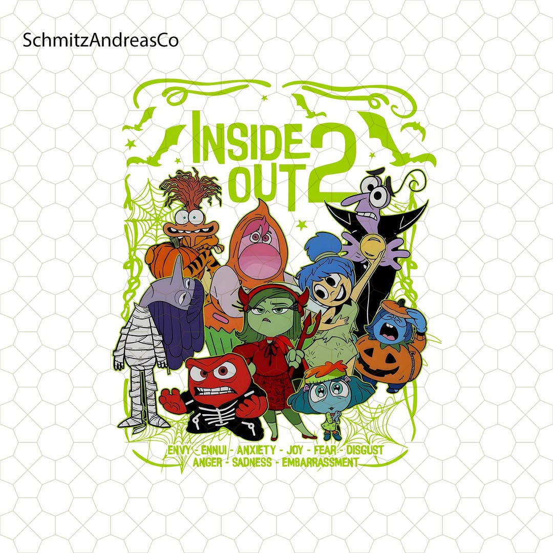 Insides Out Halloween Png, Spooky Inside Out Png, Spooky Mental Health ...