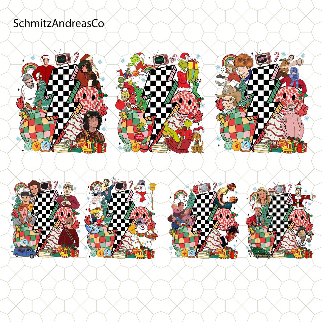 Lightning Bolt Christmas Movie Bundle Png, Christmas Png, Christmas ...