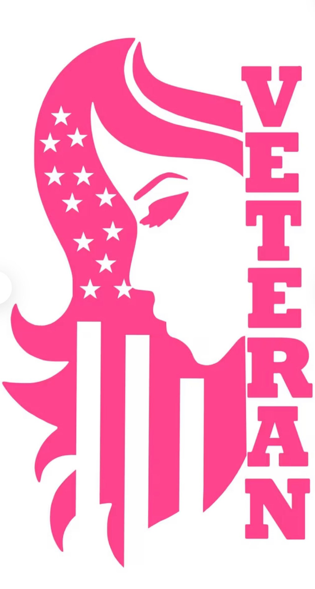 Woman Veteran Decal - Etsy