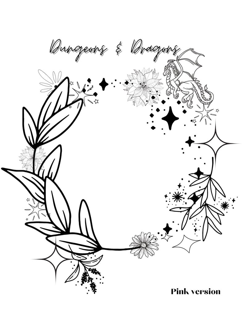 Dnd PINK Character Sheet *digital - Etsy