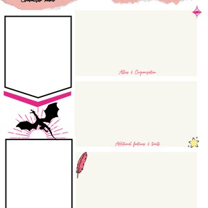 Dnd PINK Character Sheet *digital - Etsy