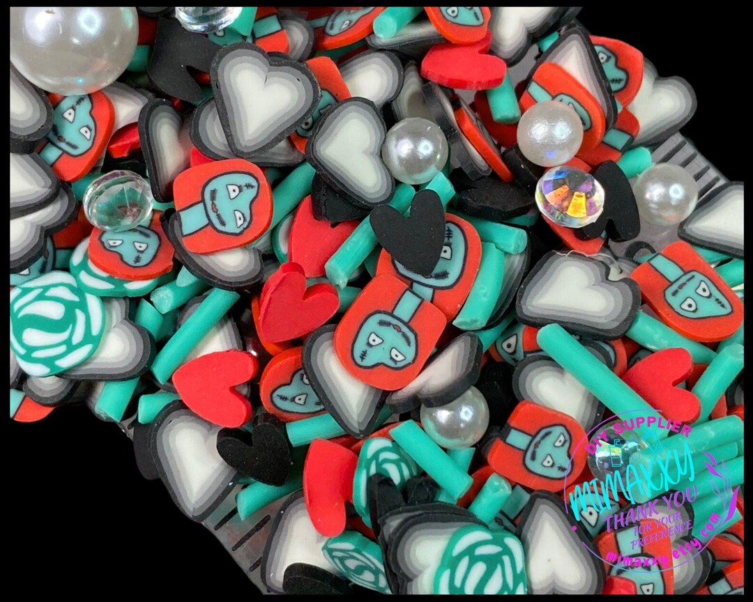 5mm Mix Sally in Love / Ghost / Skeleton Polymer Clay / Sprinkle / DIY ...