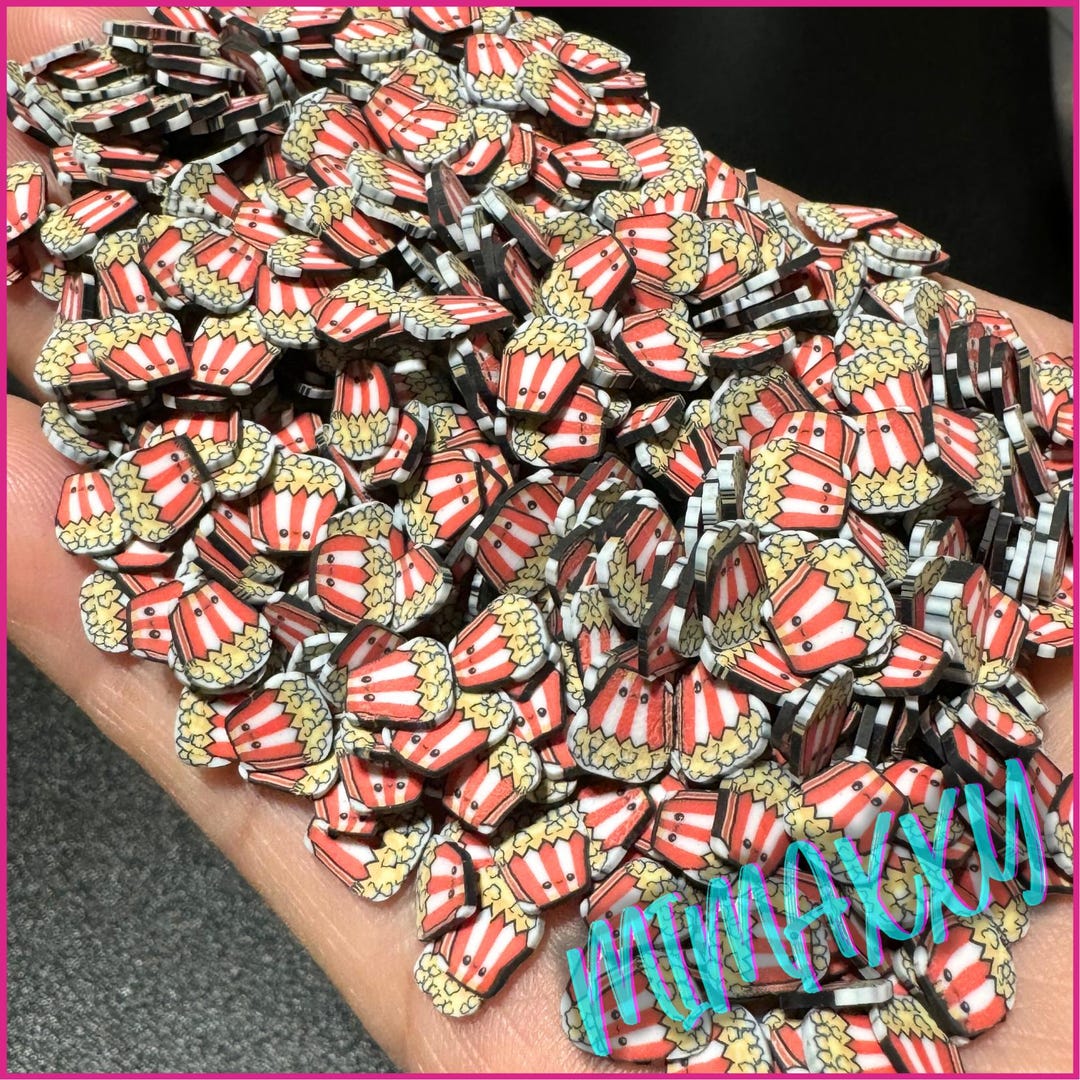 Popcorn Movie 5mm / Polymer Clay Slices, Crafts, Tools, Not Edible ...