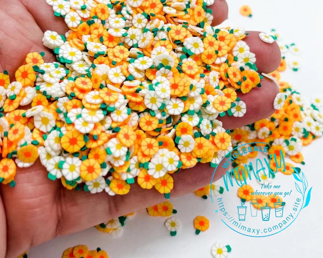 Mix Daisy Flower 5mm / Polymer Clay Slices, Crafts, Tools, Not Edible ...