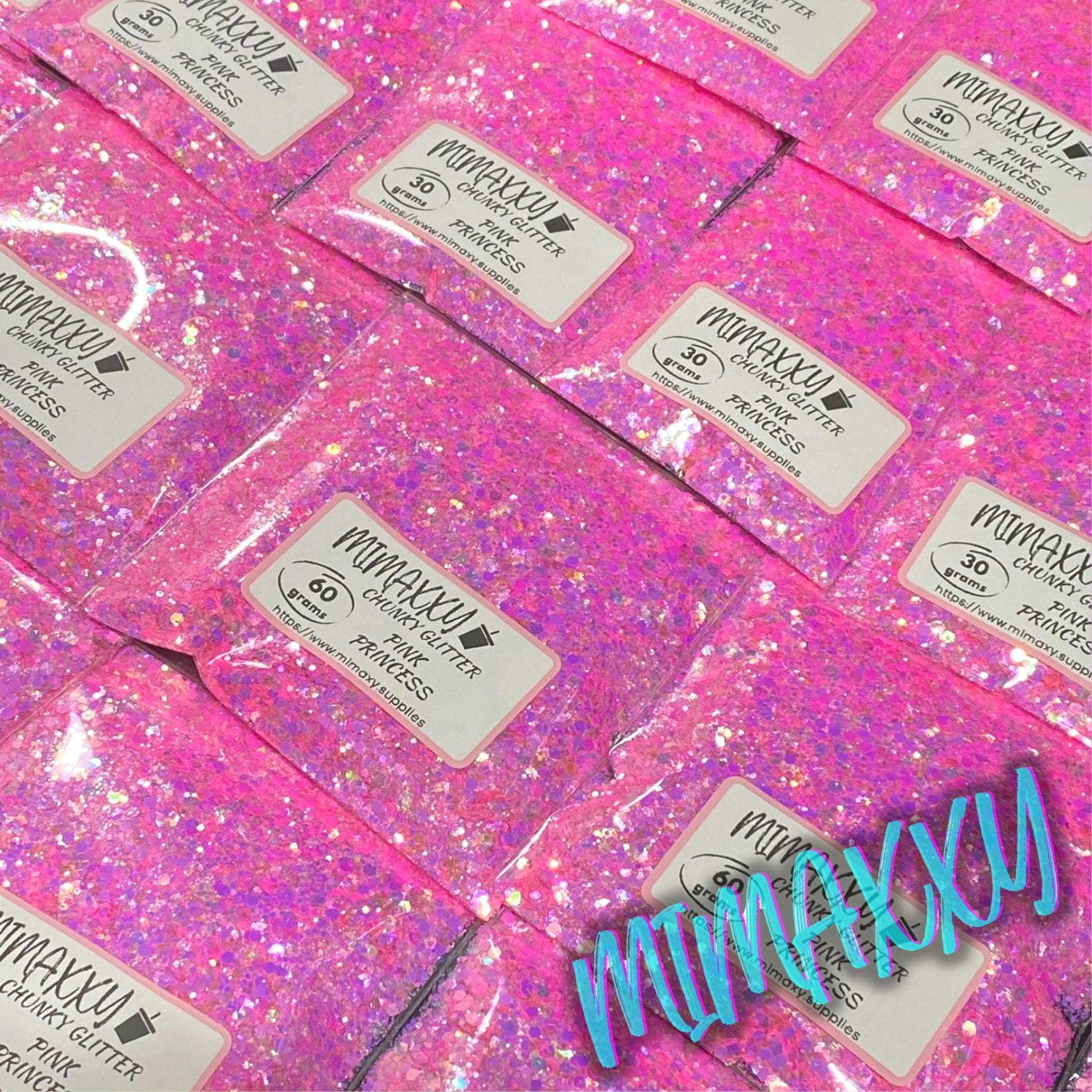 PINK PRINCESS, Chunky, Glitter Mix, Cosmetic Glitter,nail Art, Resin ...