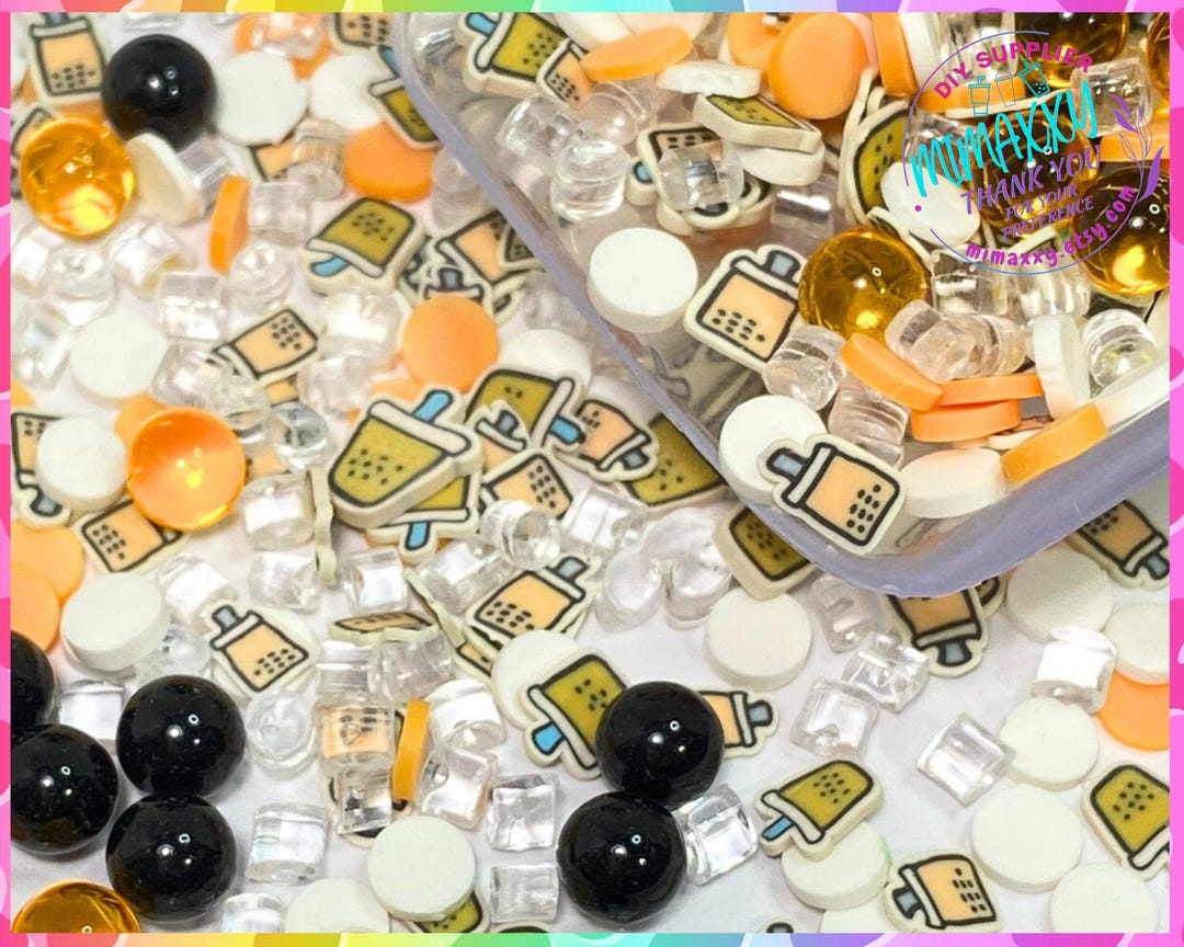 5mm Boba Bubble Tea Pearls/fake Sprinkle/fimo/slice Diy/fake Food/slime ...