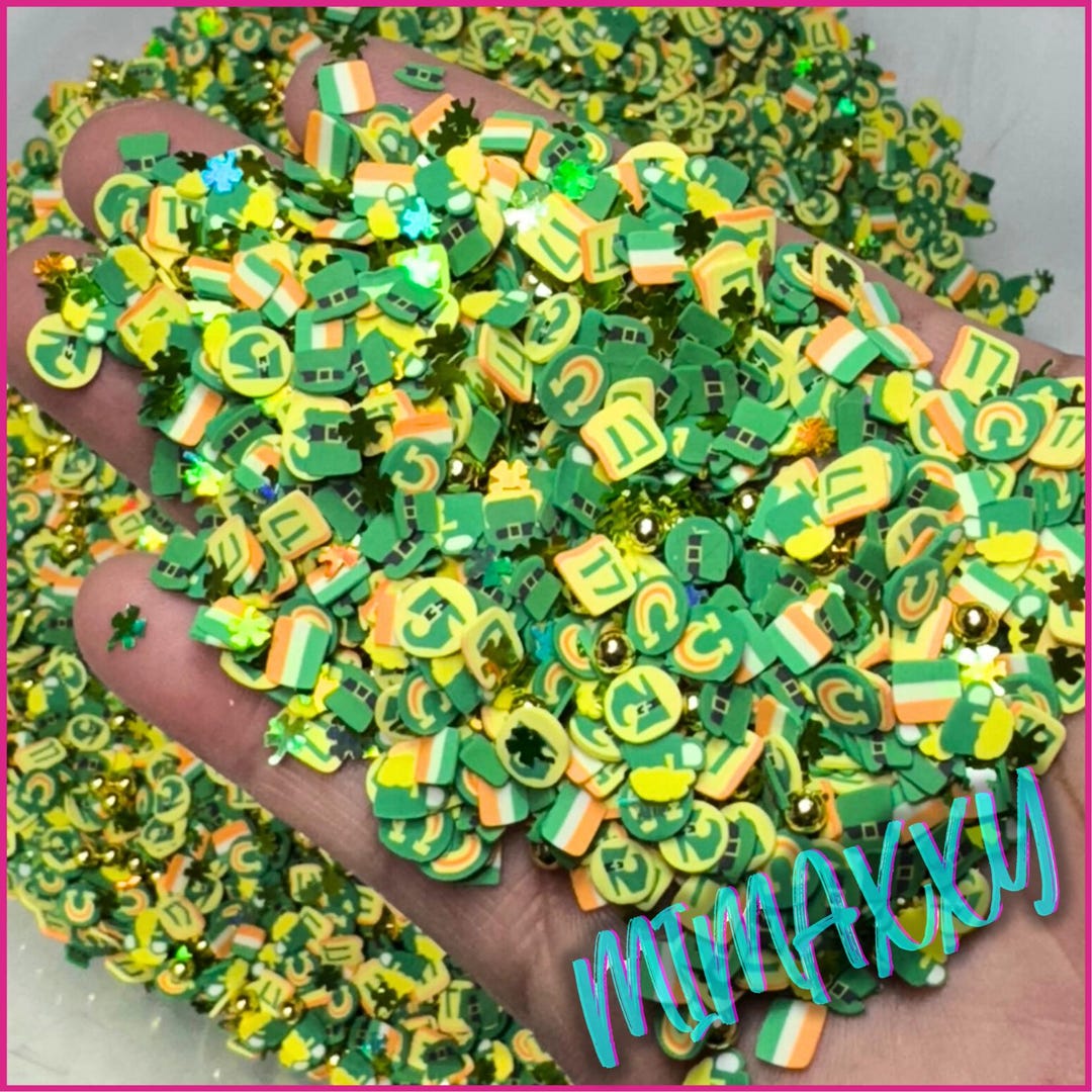 Exlusive Mix Irish Rainbow 5mm, Polymer Clay, Shamrock, Leprechaun ...