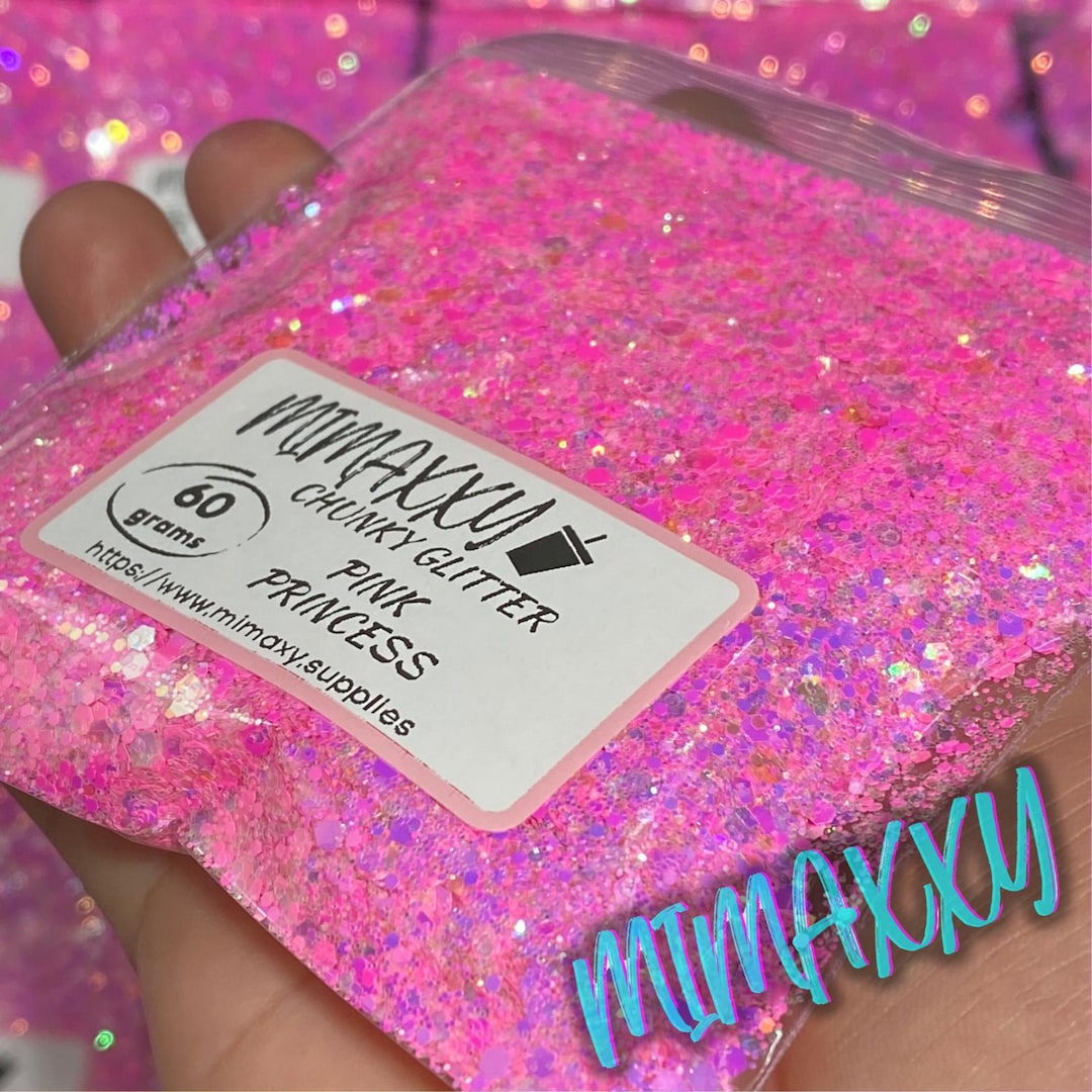 PINK PRINCESS, Chunky, Glitter Mix, Cosmetic Glitter,nail Art, Resin ...