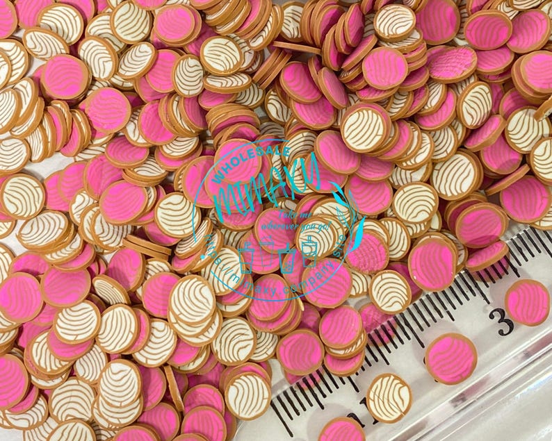 5mm Conchas Mexican Bread/ Cafecito & Chisme /fake Sprinkle/fimo/slice ...