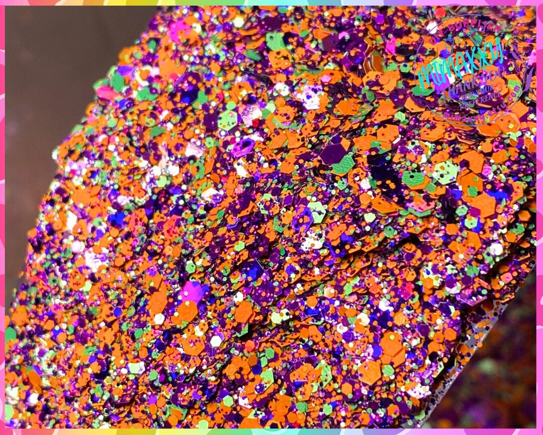 HALLOWEEN PARTY, Witches Brew, Shaped , Chunky Glitter Mix, Cosmetic ...