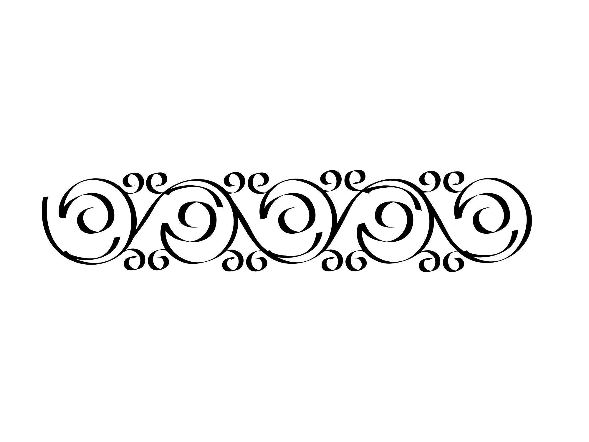 Filigree Scroll SVG Bundle: Laser Engraving Design (digital Download ...