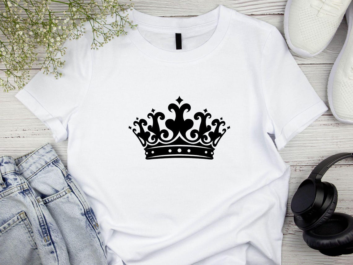Crown SVG Bundle: Royal King & Princess Tiara Clipart (instant Download ...