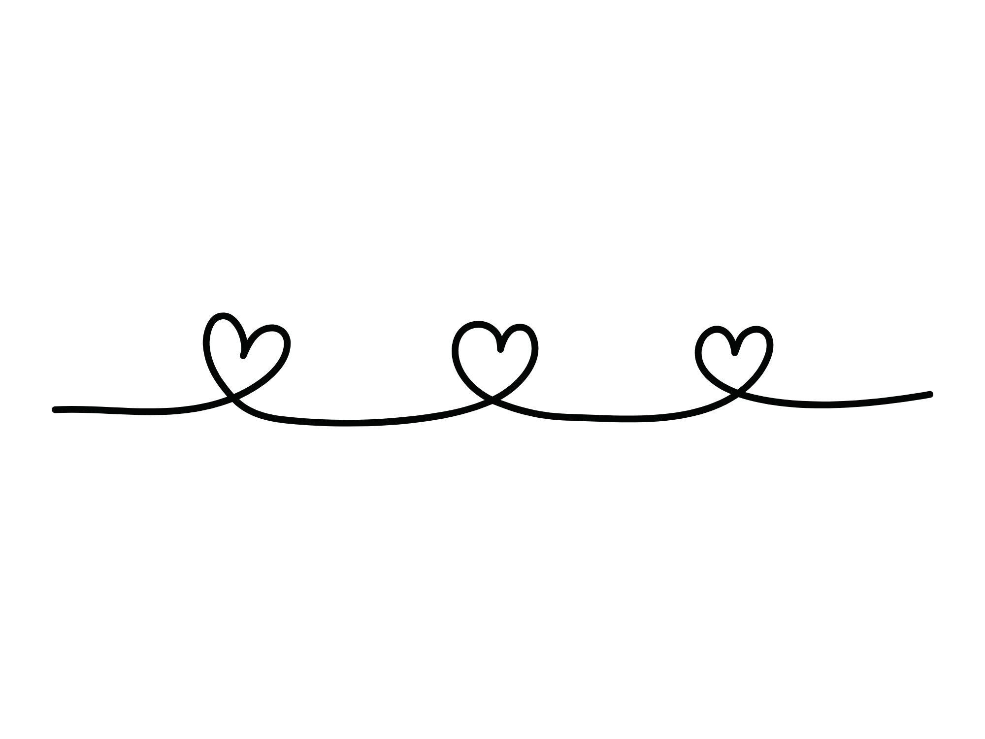 Heart Text Divider Svg Bundle,wedding Text Dividers Svg,heart Border ...