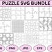 Puzzle Svg Templates,puzzle Cutting Files,puzzle Piece Svg,puzzle Cut ...