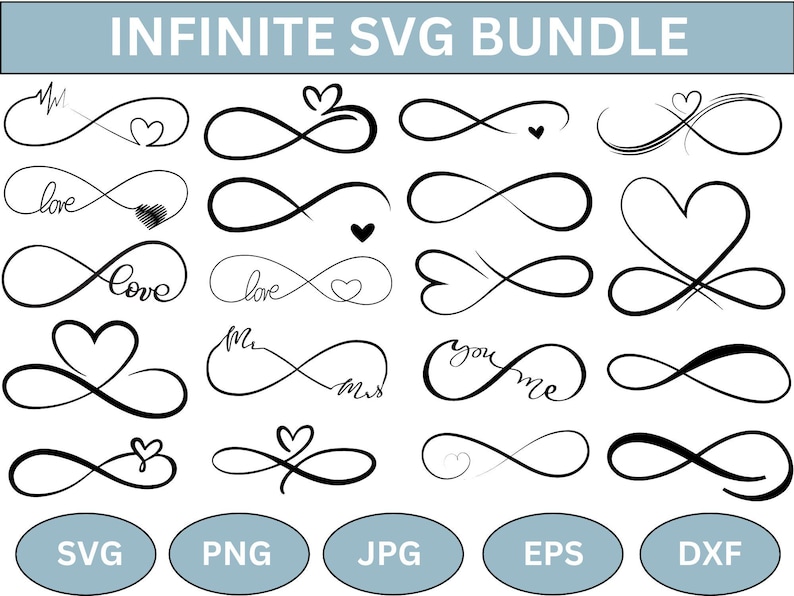 Infinity Symbol Svg,infinity Svg,infinity Love Svg Bundle,infinity ...