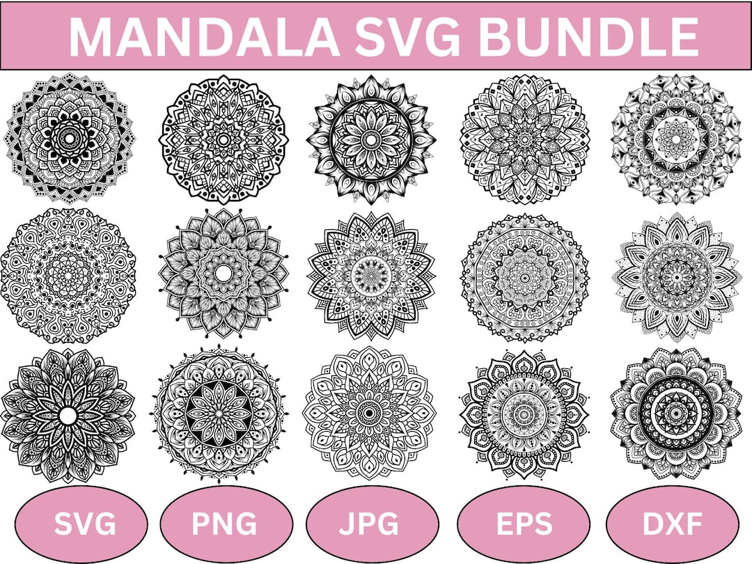 Mandala Svg,mandala Designs SVG and PNG Files Cricut Svg,sublimation ...