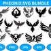 Phoenix SVG Bundle: Bird Clipart, Cut Files (digital Download) - Etsy