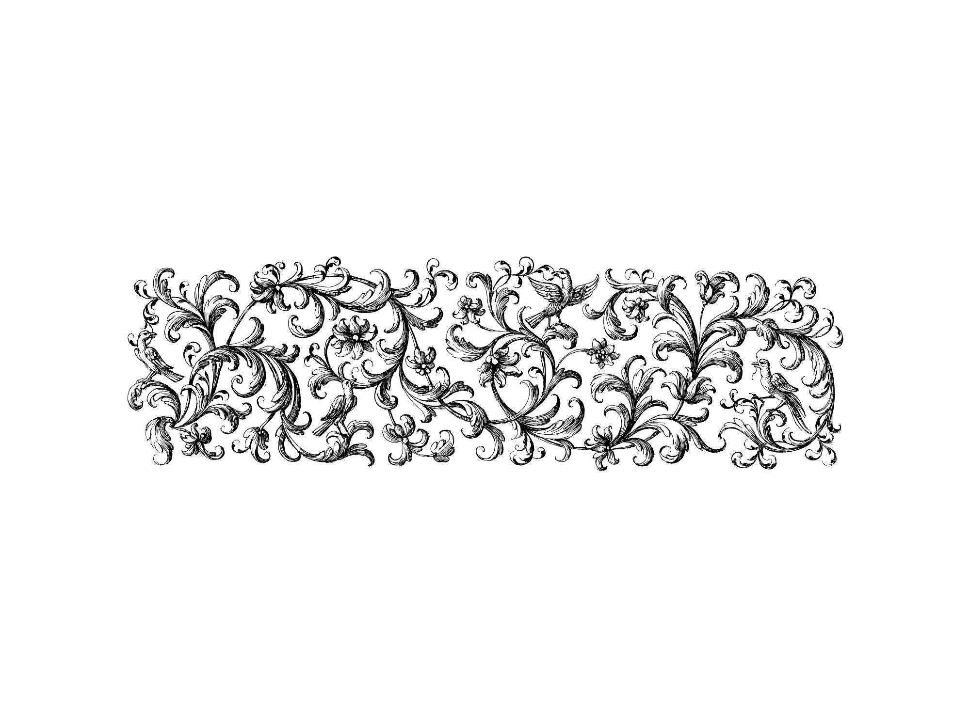 Filigree Scroll SVG Bundle: Laser Engraving Design (digital Download ...