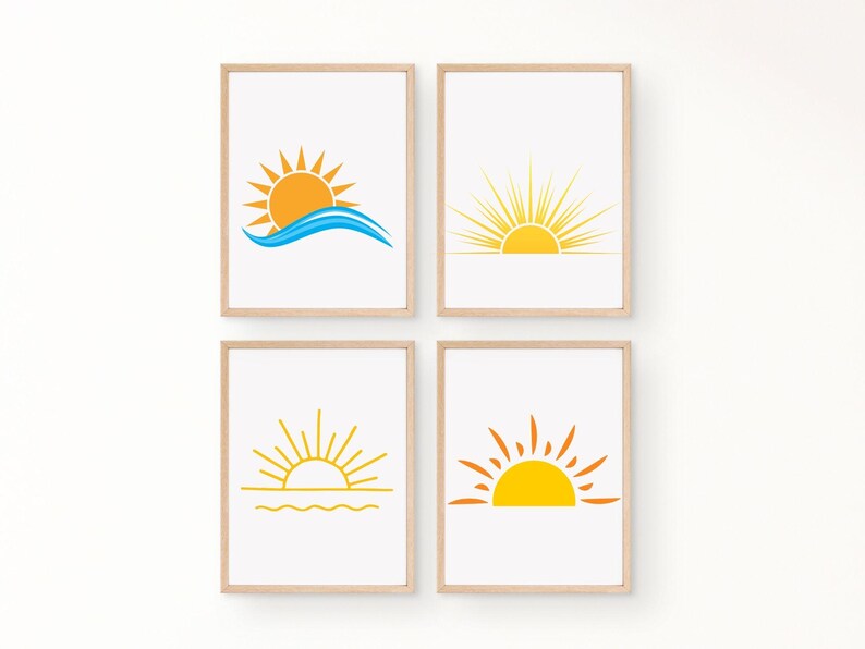 Sunrise SVG Bundle: Sun Clipart, Cricut Cut Files (digital Download) - Etsy