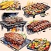 134 Watercolor BBQ Clipart Bundle - Barbecue Clipart, Summer Barbecue ...
