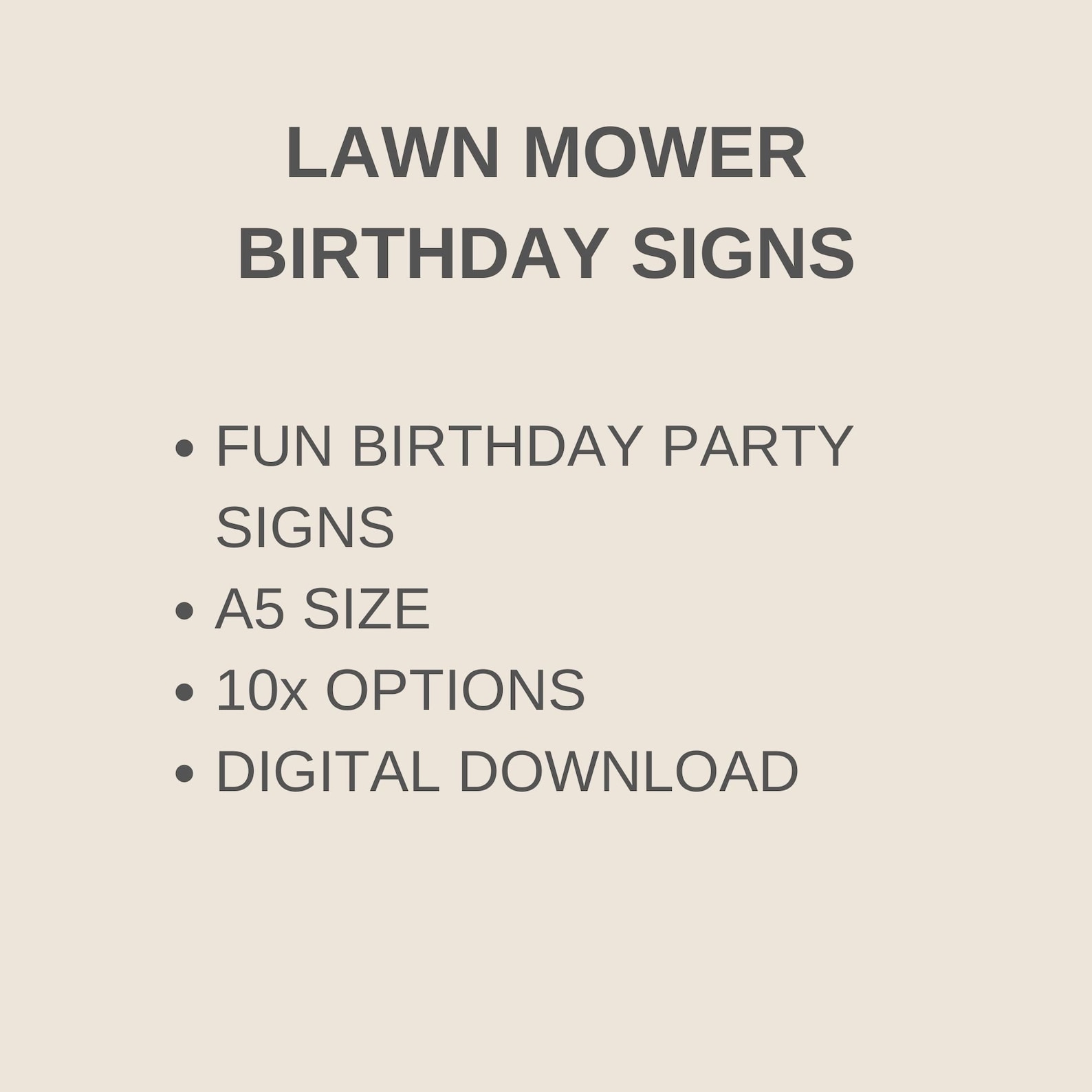 Lawnmower Birthday Signs, Tractor Happy Birthday Signs, Lawnmower ...