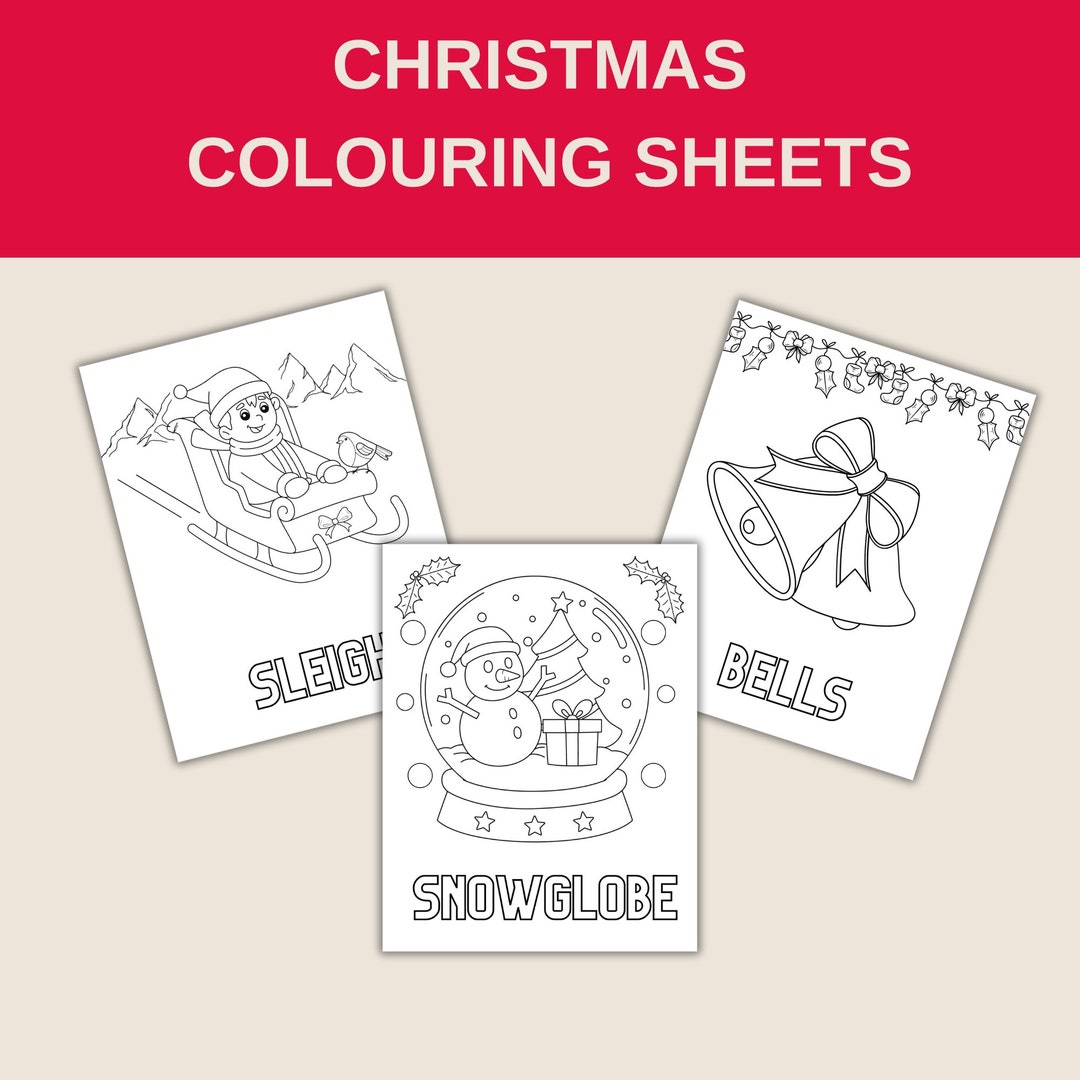 Christmas Printable, Christmas Colouring In, Colouring Worksheets for ...