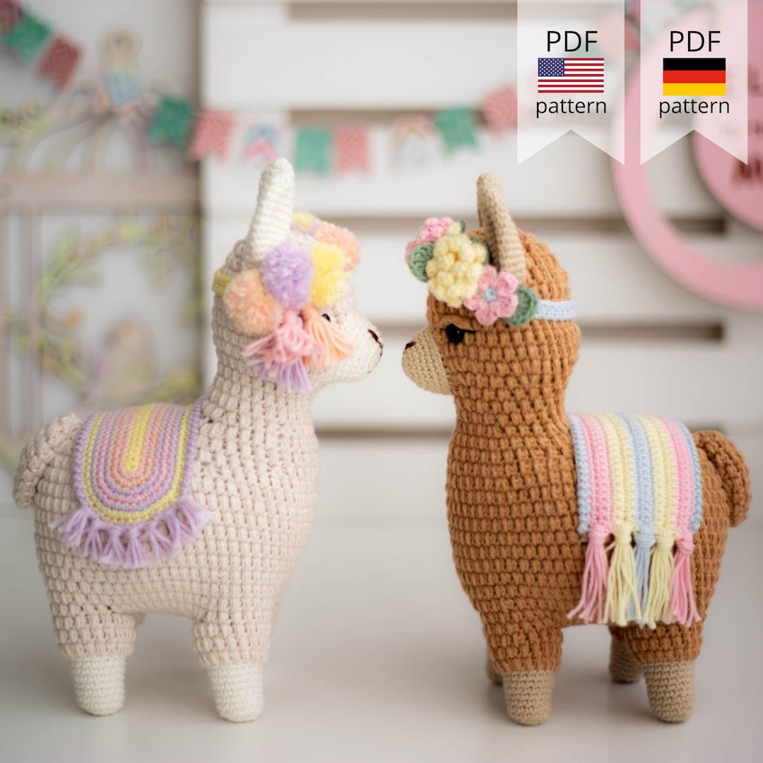 Adorable Crochet Lama Pattern -step-by-step Amigurumi Pattern in PDF - Etsy
