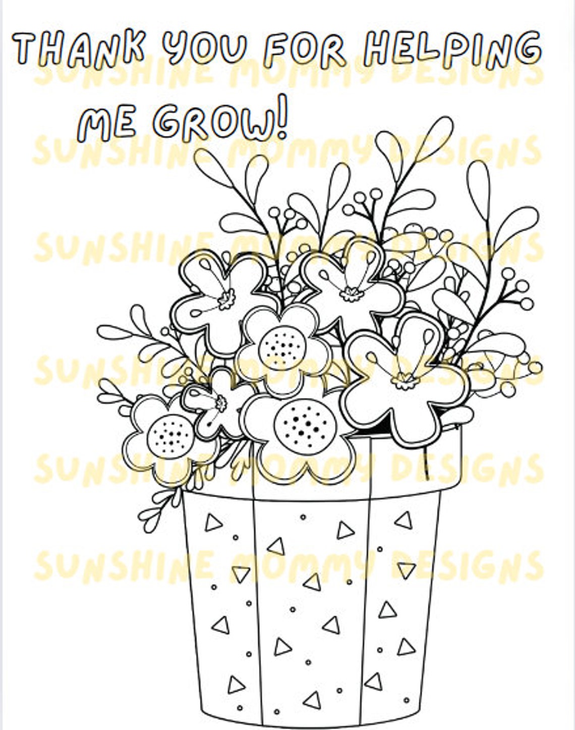 Teacher's Appreciation Coloring Sheet - Etsy