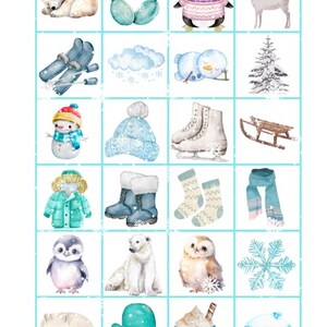 Winter Bingo - Etsy