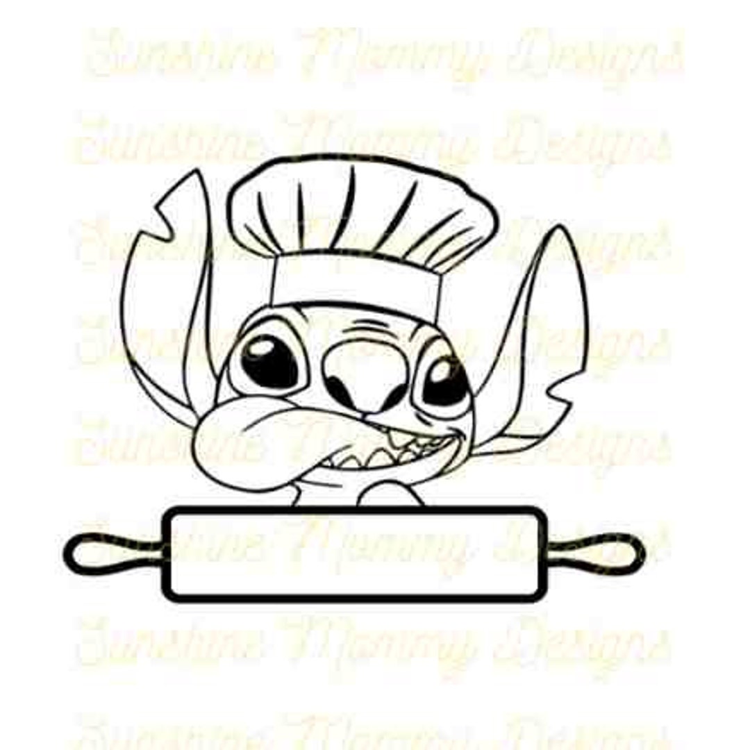 Chef Stitch Apron Svg - Etsy