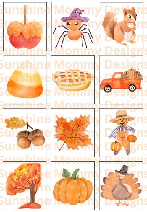 Fall Bingo for Preschoolers PDF - Etsy
