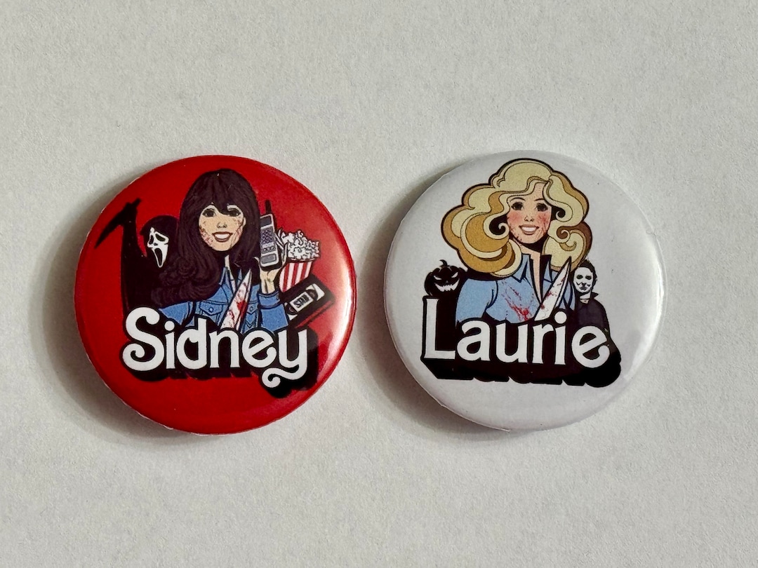 Horror Movie Themed 1.25 in Pins/buttons - Etsy