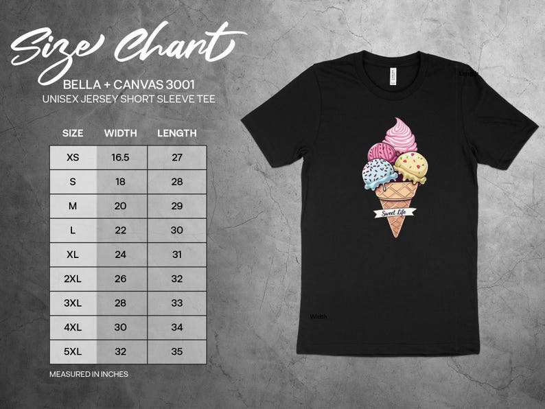 Cute Ice Cream Cone Graphic T-shirt, Sweet Life Tee - Etsy