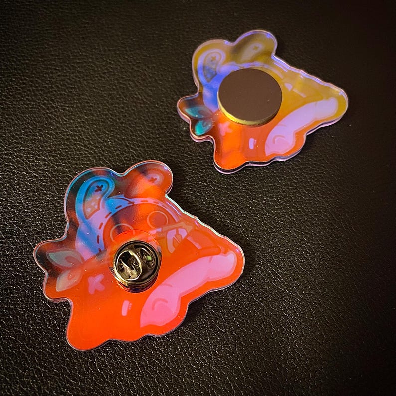 Zenless Zone Zero Bangboo Rainbow Acrylic Magnets and Pins - Etsy