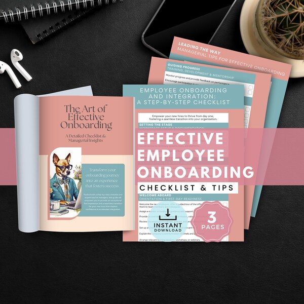 Employee Induction Checklist Template - Etsy