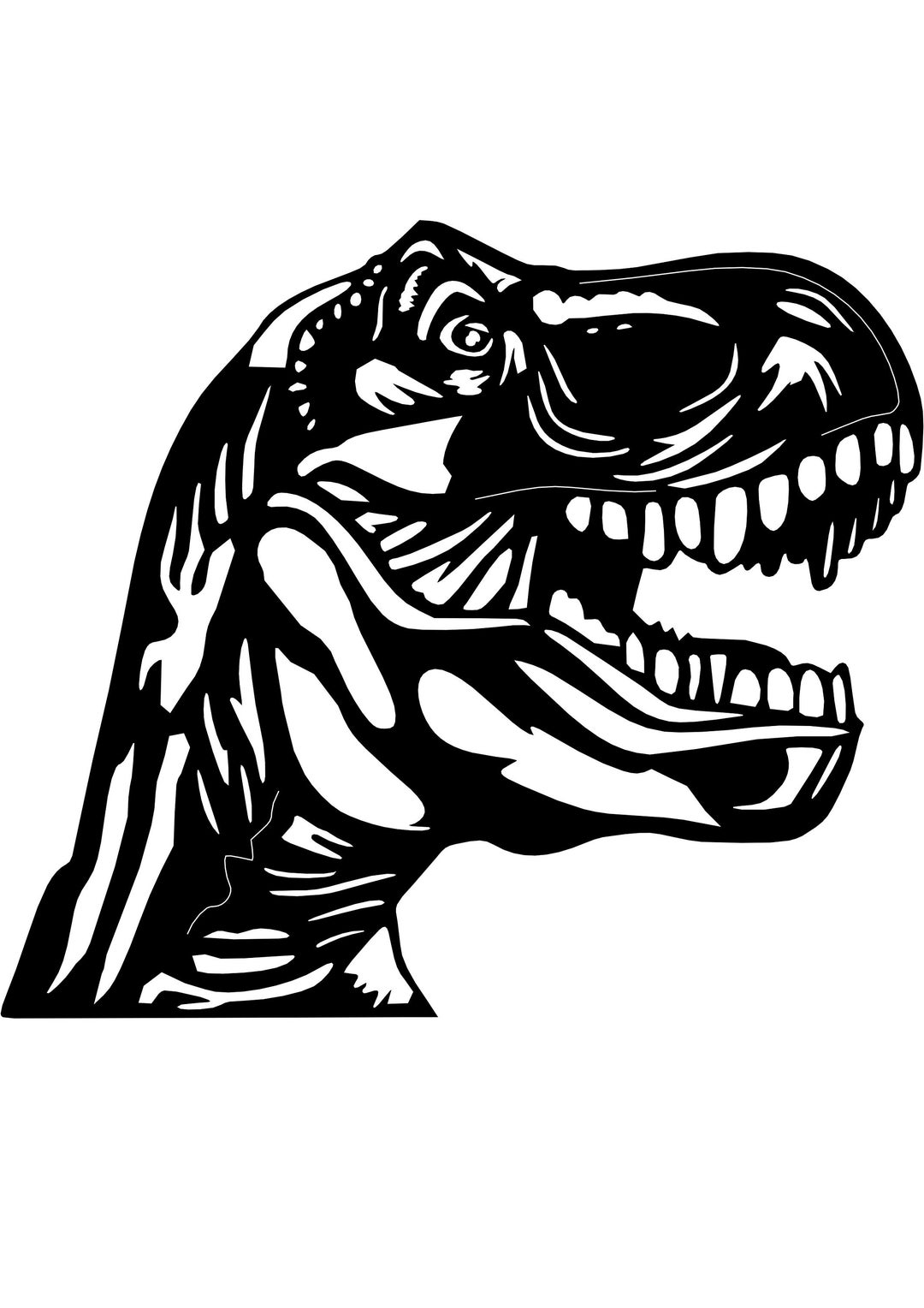 Trex Dinosaur DXF for CNC CUTTING Design Plus Svg Dwg Jpg Files - Etsy