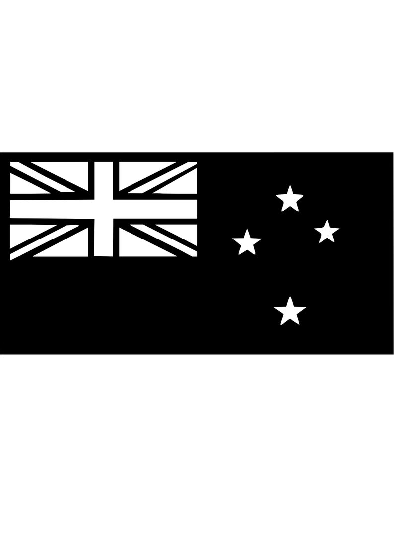 New Zealand Flag Dxf Svg Dwg Digital Files - Etsy Australia