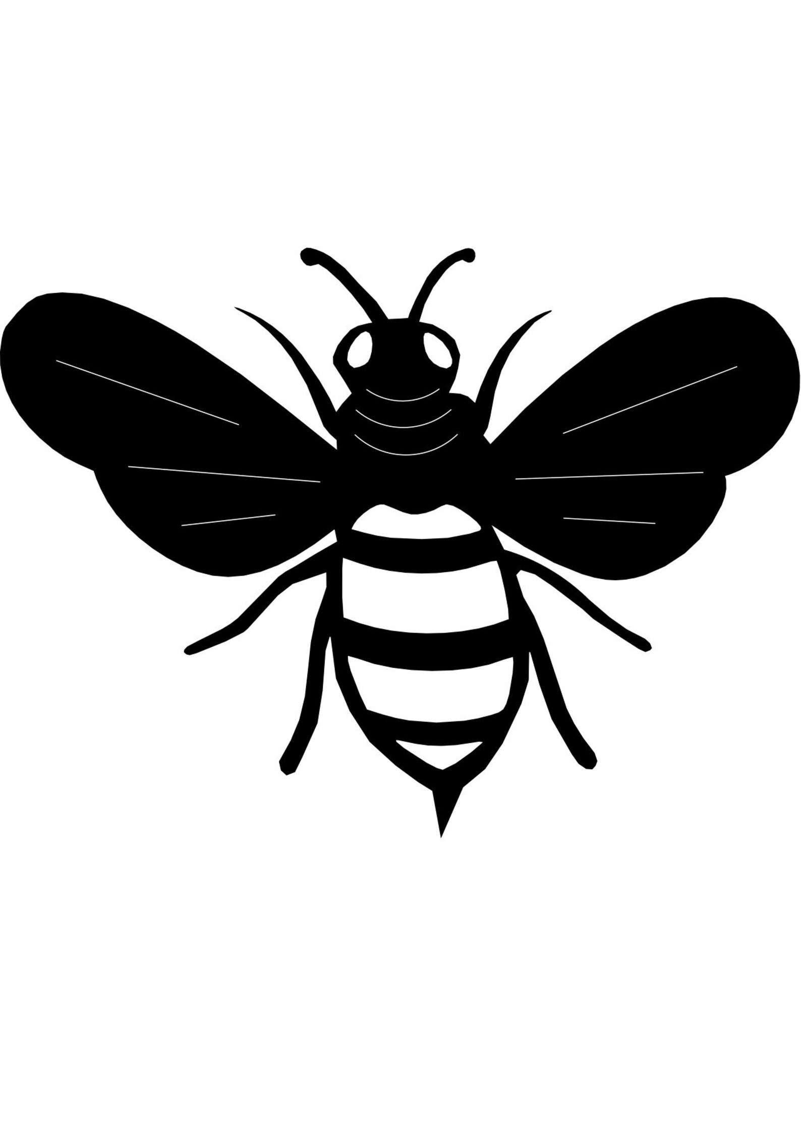 Realistic Bee Dxf Svg Dwg Digital Files - Etsy