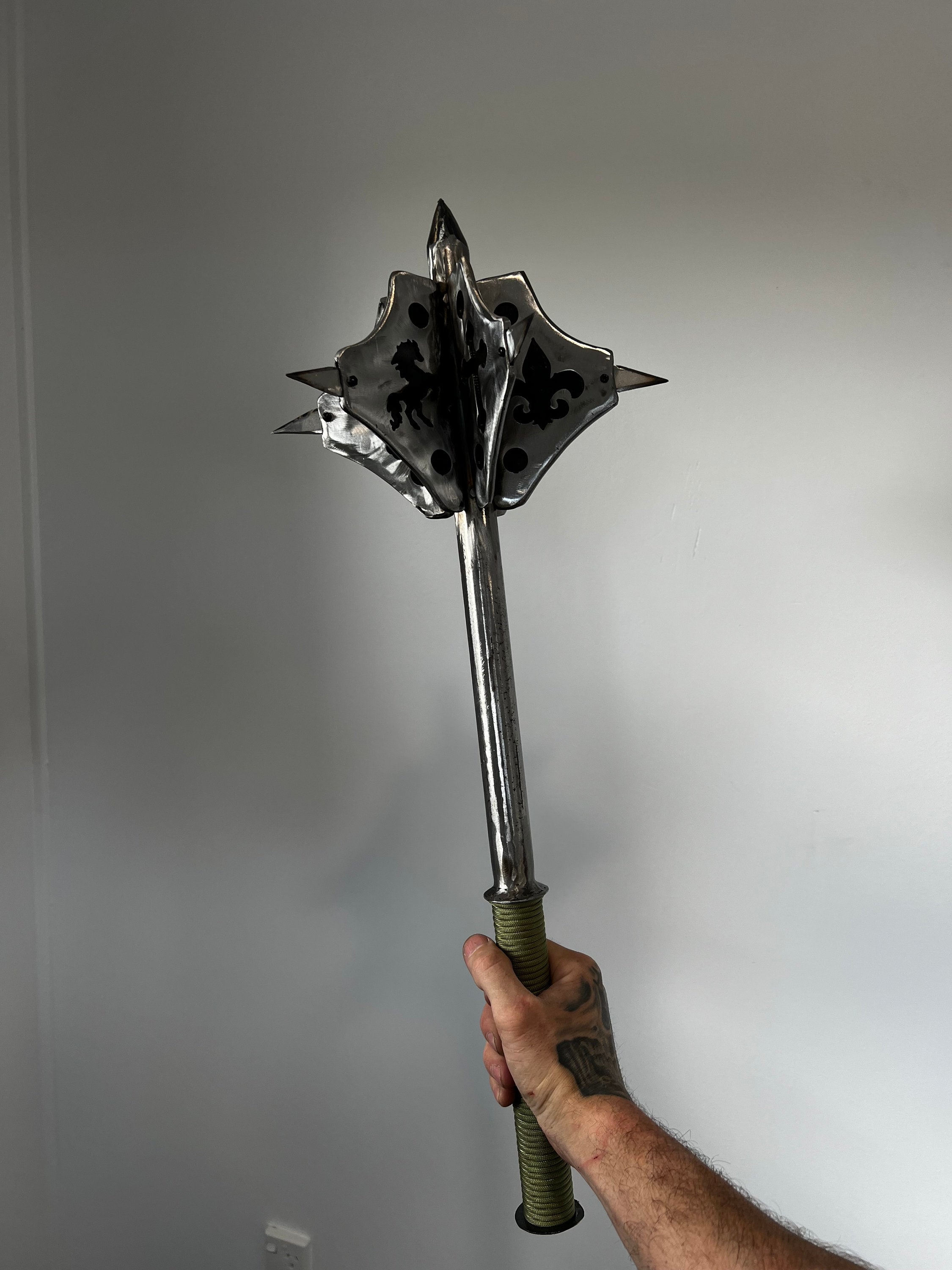 Medieval English Inspired Flanged Mace Design Dxf Dwg Svg CNC Cut Files ...