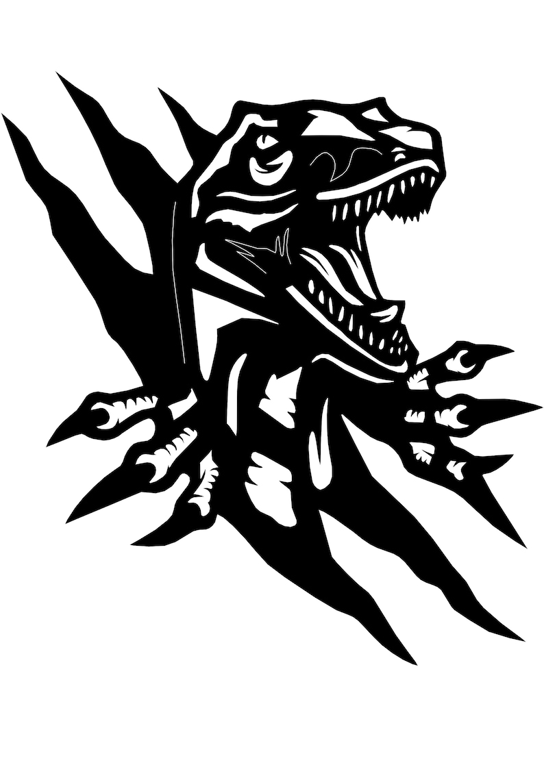 Raptor Dinosaur Dxf Dwg Svg Jpg Digital Files MADE FOR CNC - Etsy Australia