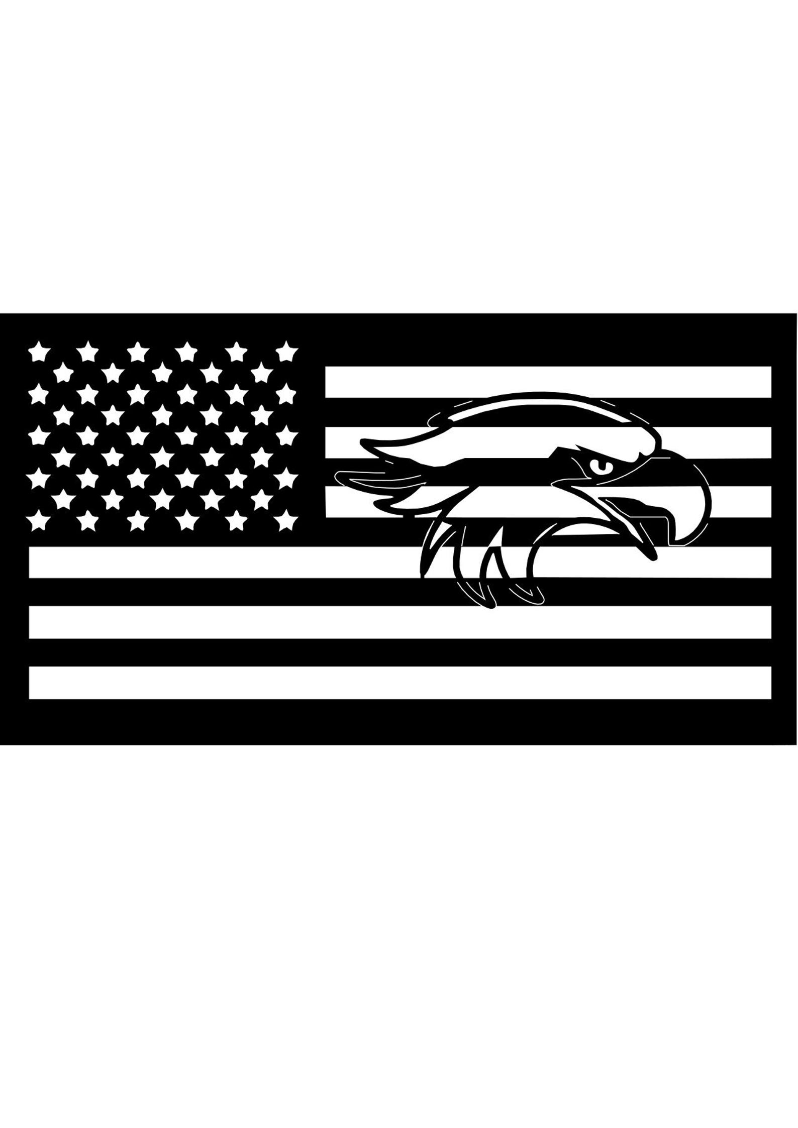 American Flag With Eagle Dxf Dwg Svg Digital Files - Etsy