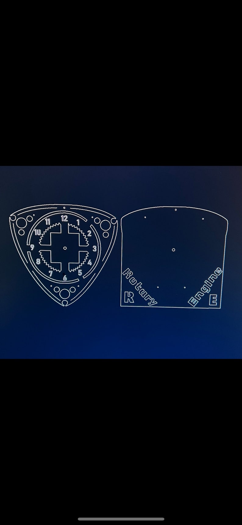 Rotary Clock DXF Files - Etsy