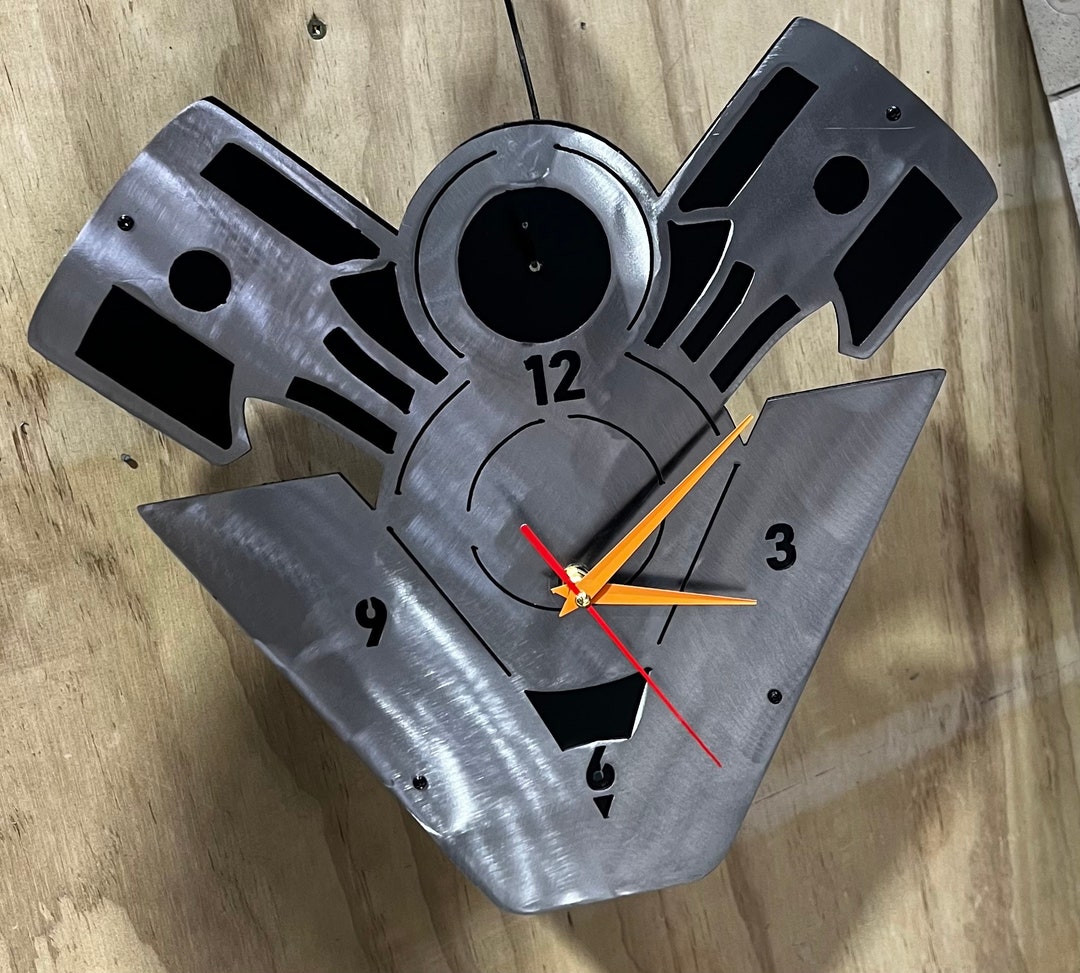 V8 Piston Clock DXF Files + SVG - Etsy