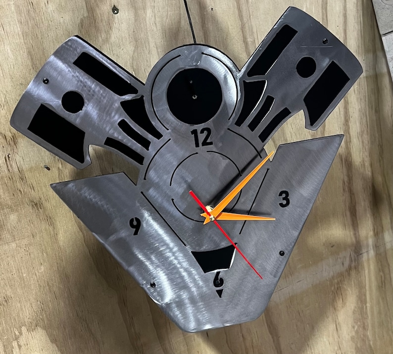 V8 Piston Clock DXF Files + SVG - Etsy