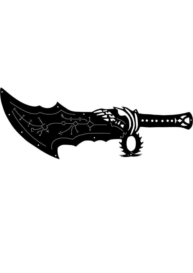 Chaos Blades Inspired X1 or 2 Dxf Dwg Svg Digital Files - Etsy