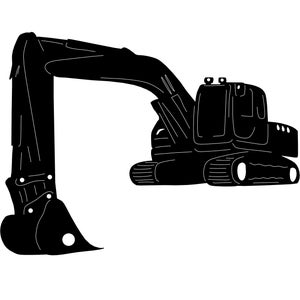 Digger Excavator DXF SVG DWG Files - Etsy